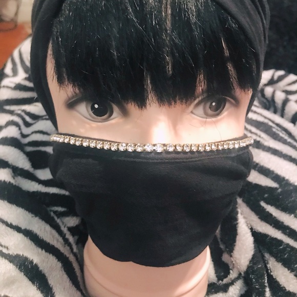Haziehaze | Accessories | Blinged Out Face Mask | Poshmark